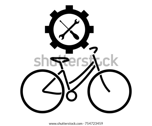 Bicycle Repair Logo Vector Icon Stock Vector (Royalty Free) 754723459 ...