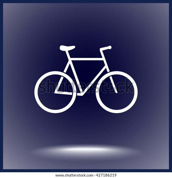 Bicycle Sign Icon Vector Illustration Flat Stock Vector (Royalty Free ...