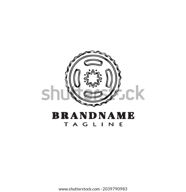 Bicycle Sprocket Logo Icon Design Template Stock Vector (Royalty Free ...