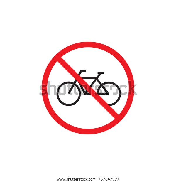 Bicycle Stop Sign Stock Vector (Royalty Free) 757647997 | Shutterstock