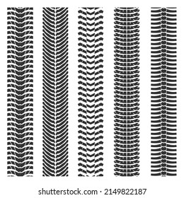 Bicycle Tire Print Mark Element Vector Stock Vector (Royalty Free ...