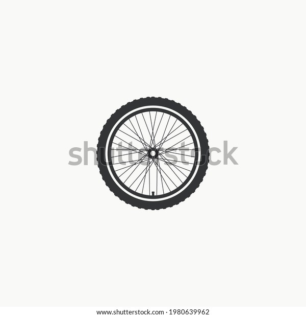 Bicycle Wheel Icon Graphic Design Vector Stock Vector (Royalty Free ...