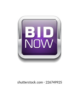 Bid Now Purple Vector Icon Button Stock Vector (Royalty Free) 226749925 ...