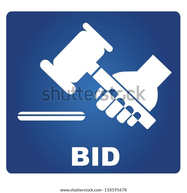 Bid Signage Stock Vector (Royalty Free) 118195678 | Shutterstock