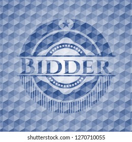 Bidder Blue Polygonal Badge Stock Vector (Royalty Free) 1270710055 ...