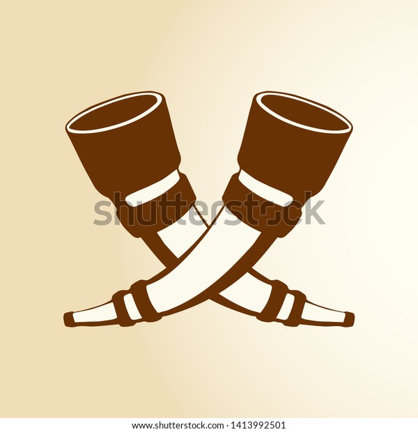Big Aged Cow Bone Tusk Beer Stock Vector (Royalty Free) 1413992501 ...