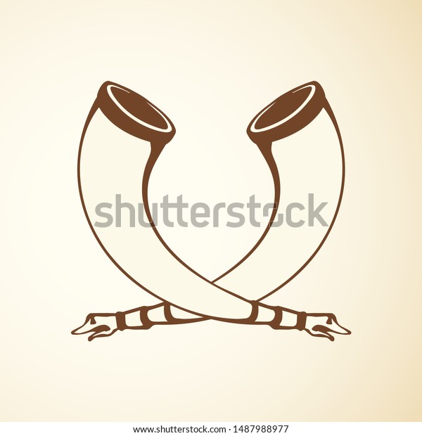 Big Aged Cow Bone Tusk Beer Stock Vector (Royalty Free) 1487988977 ...