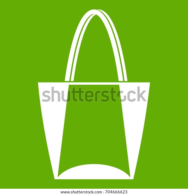 Big Bag Icon White Isolated On Stock Vector (Royalty Free) 704666623 ...