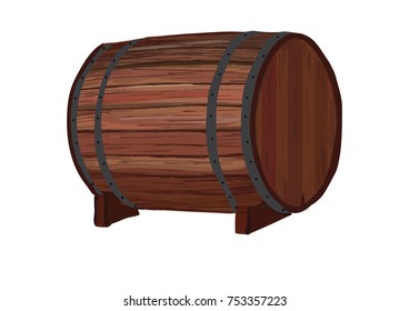 Big Barrel Beer Stock Vector (Royalty Free) 753357223 | Shutterstock