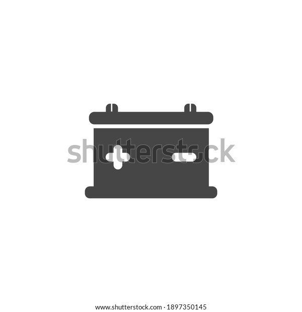 Big Battery Icon Black White Vector: Vector có sẵn (miễn phí bản quyền ...