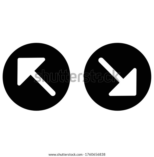 Big Black Arrow Icon Designs Stock Vector (Royalty Free) 1760656838 ...
