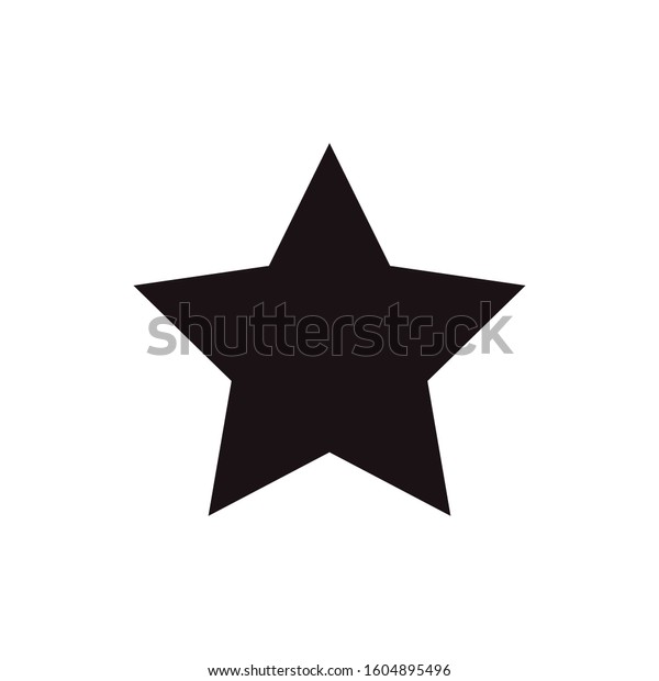 Big Black Star Background White Stock Vector (Royalty Free) 1604895496 ...