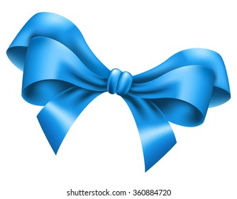 Big Blue Bow Stock Vector (Royalty Free) 360884720 | Shutterstock