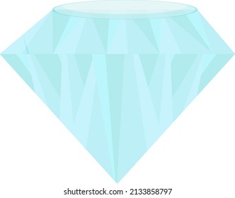 Big Blue Diamond Illustration Vector On Stock Vector (Royalty Free ...