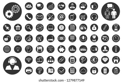 Big Business Icon Set Stock Vector (Royalty Free) 1279877149 | Shutterstock