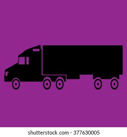 Big Cargo Truck Stock Vector (Royalty Free) 377630005 | Shutterstock