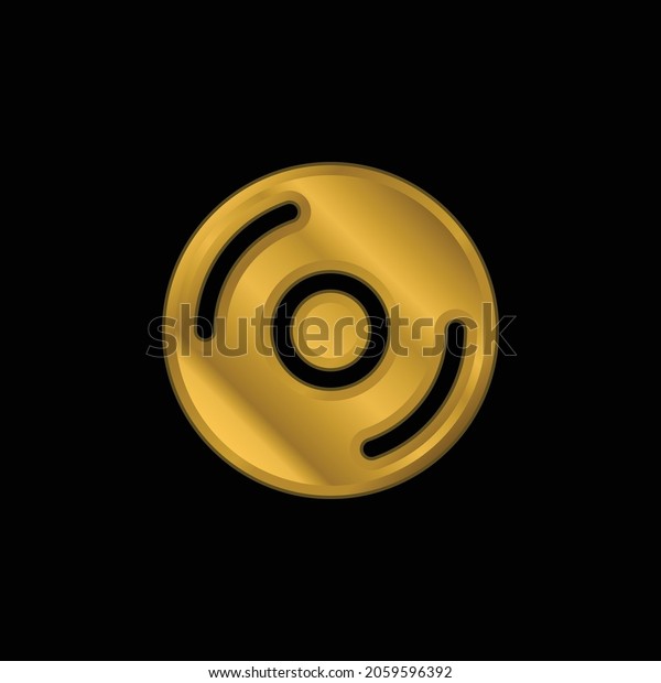 Big Cd Gold Plated Metalic Icon Stock Vector (Royalty Free) 2059596392 ...