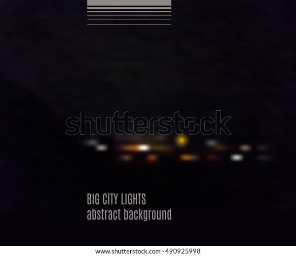 Big City Lights Texture Abstract Blurry: เวกเตอร์สต็อก (ปลอดค่า ...