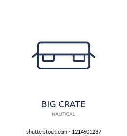 Big Crate Icon Big Crate Linear Stock Vector (Royalty Free) 1214501287 ...