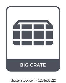 Big Crate Icon Vector On White Stock Vector (Royalty Free) 1258633522 ...