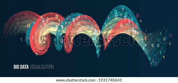 Big Data Analysis Geometric Colorful Spiral Stock Vector (Royalty Free) 1931740643