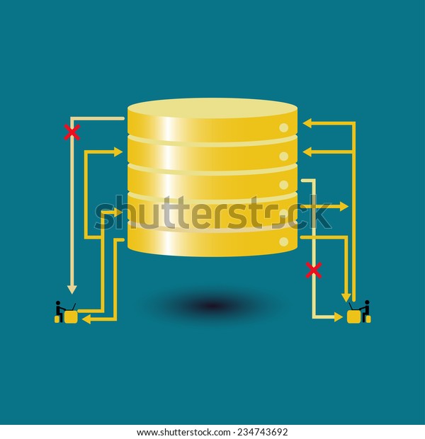 Big Data Database Query Failed Concept Stock Vector (Royalty Free ... Big Data Database Query Failed Concept Stock Vector (Royalty Free ...