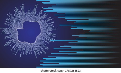 Big Data Futuristic Design Digital Visualization Stock Vector (Royalty ...