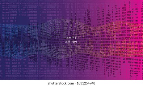 Big Data Futuristic Design Digital Visualization Stock Vector (Royalty ...