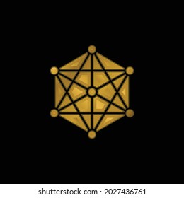 Big Data Gold Plated Metalic Icon Stock Vector (Royalty Free ...