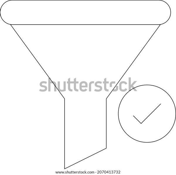 Big Data Icon Filter Funnel Stock Vector (Royalty Free) 2070413732 ...