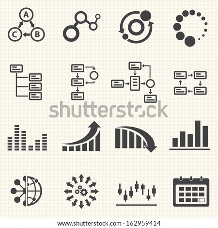 Big Data Icon Set Business Infographic Stock Vector (Royalty Free) 162959414 - Shutterstock