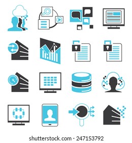 Big Data Icons Set Data Analytics Stock Vector (Royalty Free) 247153792 | Shutterstock
