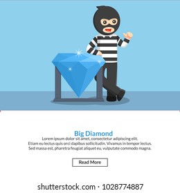 Big Diamond Job Information Stock Vector (Royalty Free) 1028774887 ...