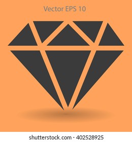 Big Diamond Vector Illustration Stock Vector (Royalty Free) 335104898