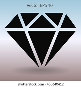 Big Diamond Vector Illustration Stock Vector (Royalty Free) 455640412 ...