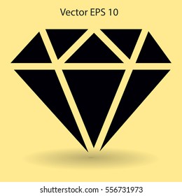 Big Diamond Vector Illustration: vector de stock (libre de regalías ...