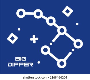 Big Dipper Star Symbol Vector Icon Stock Vector (Royalty Free ...