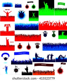 Big Fans Collection Stock Vector (Royalty Free) 415523779 | Shutterstock