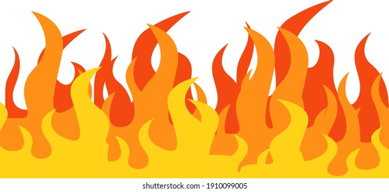Big Fire Illustration Vector On White Stock Vector (Royalty Free ...