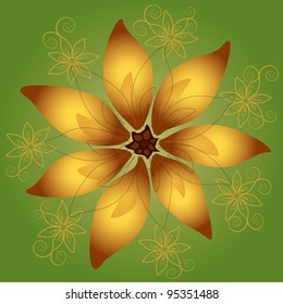 Big Flower Stock Vector (Royalty Free) 95351488 | Shutterstock