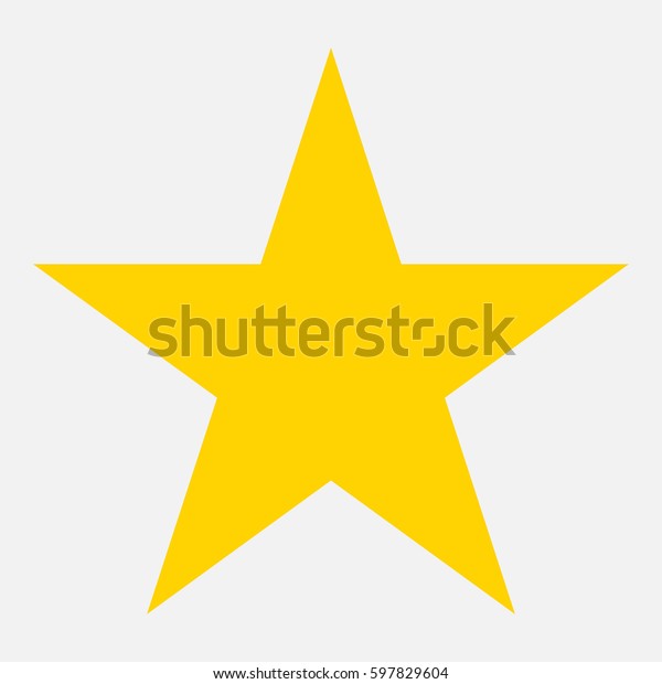 Big Gold Star Icon Stock Vector (Royalty Free) 597829604 | Shutterstock