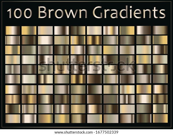 Big Gradients Collection Brown Background Stock Vector (Royalty Free ...