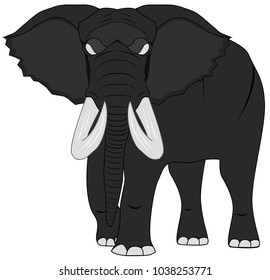 74 Elephant noir Images, Stock Photos & Vectors | Shutterstock