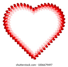 Big Heart Made Little Heart Shape Stock Vector (Royalty Free ...