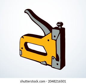 Big Heavy Pin Join Craft Device Stock Vector (Royalty Free) 2048216501 ...