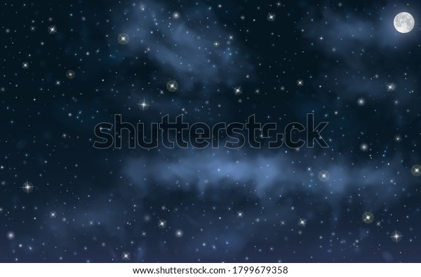Big High Resolution Night Sky Stars Stock Vector (Royalty Free ...