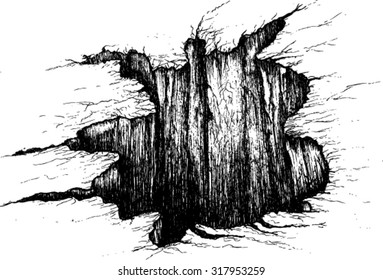 Big Hole Sketch Stock Vector (Royalty Free) 317953259 | Shutterstock