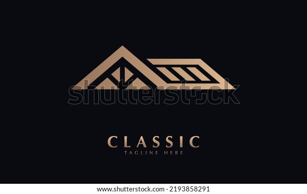 Big House Vector Logo Monogram Template Stock Vector (Royalty Free ...