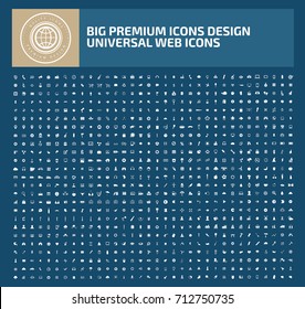 Big Icon Set Icon Setvector Stock Vector (Royalty Free) 712750735 ...