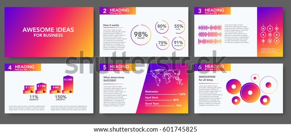Big Infographics Modern Simple Gradient Style Stock Vector (Royalty ...